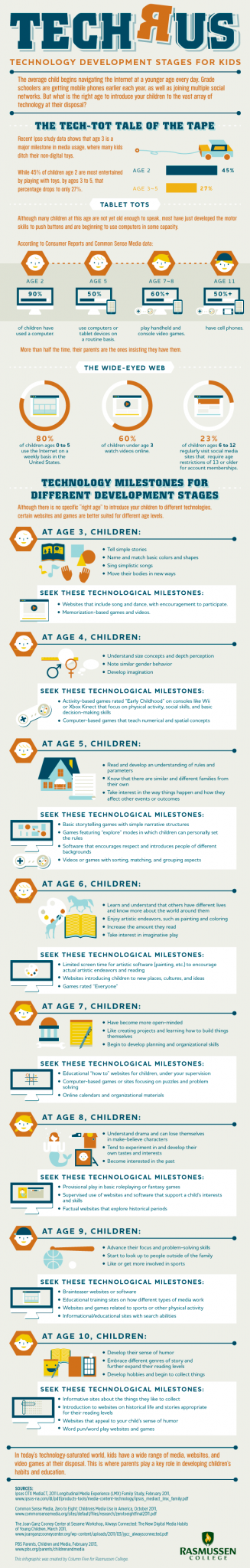 [Infographic] Stages of Technology Development for Kids