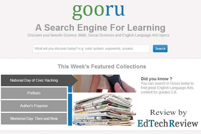 gooru – Free Search Engine for Learning – EdTechReview